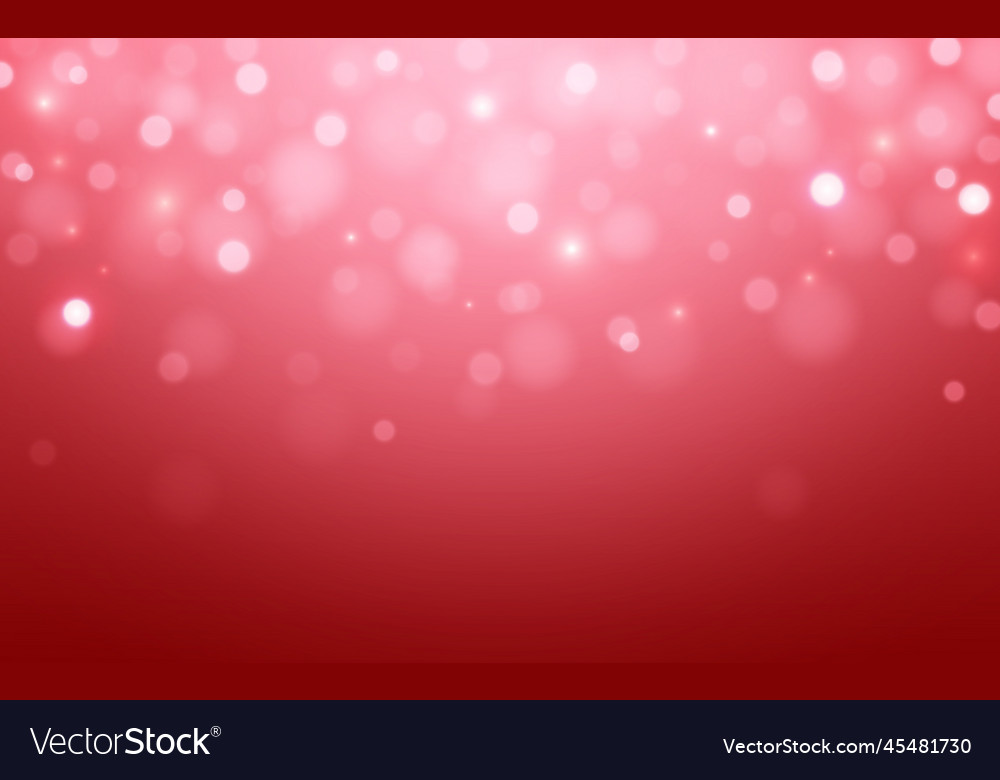 Red Valentine Bokeh Soft Light Abstract Background