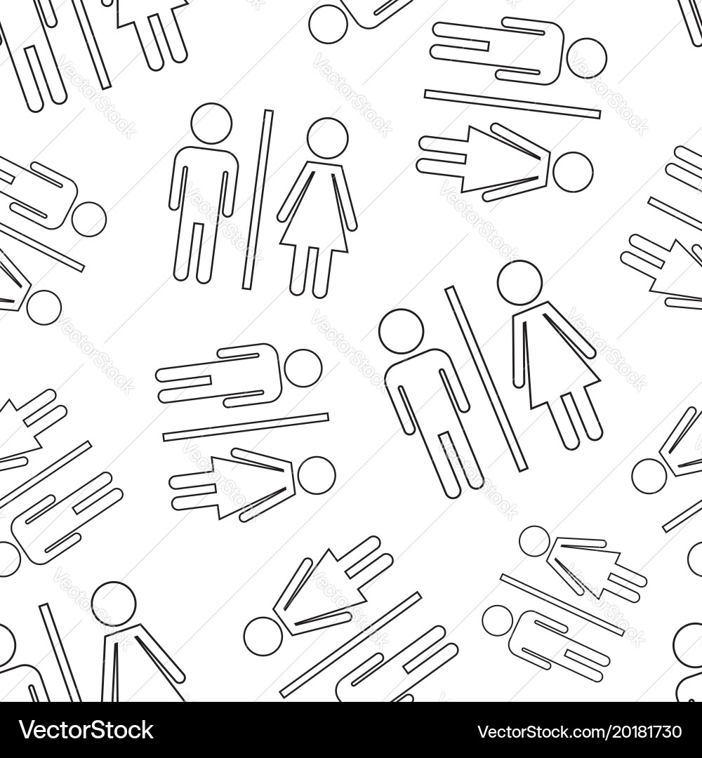 Wc toilet seamless pattern background business Vector Image