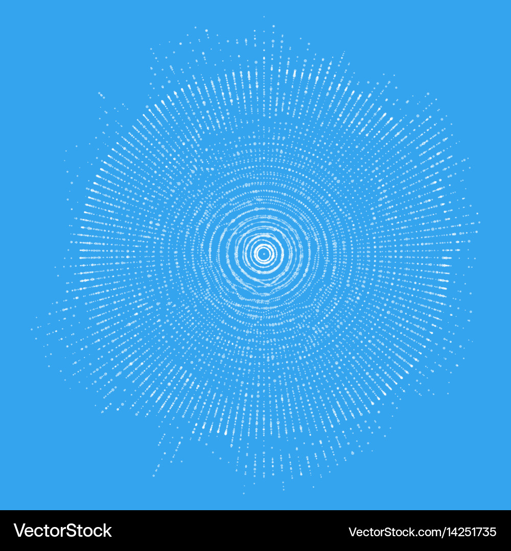 Abstract blue sphere of particles Royalty Free Vector Image