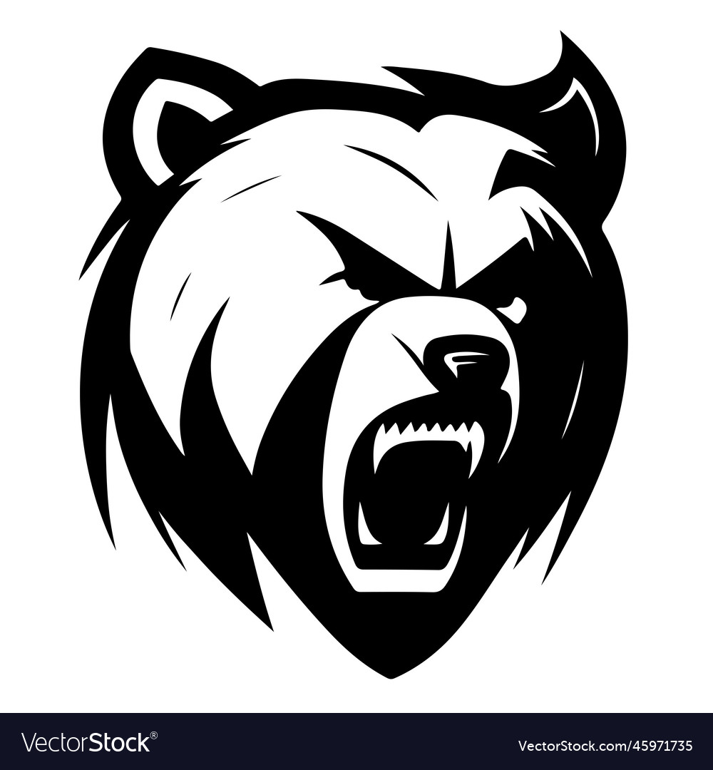 Bear drawing Royalty Free Vector Image - VectorStock