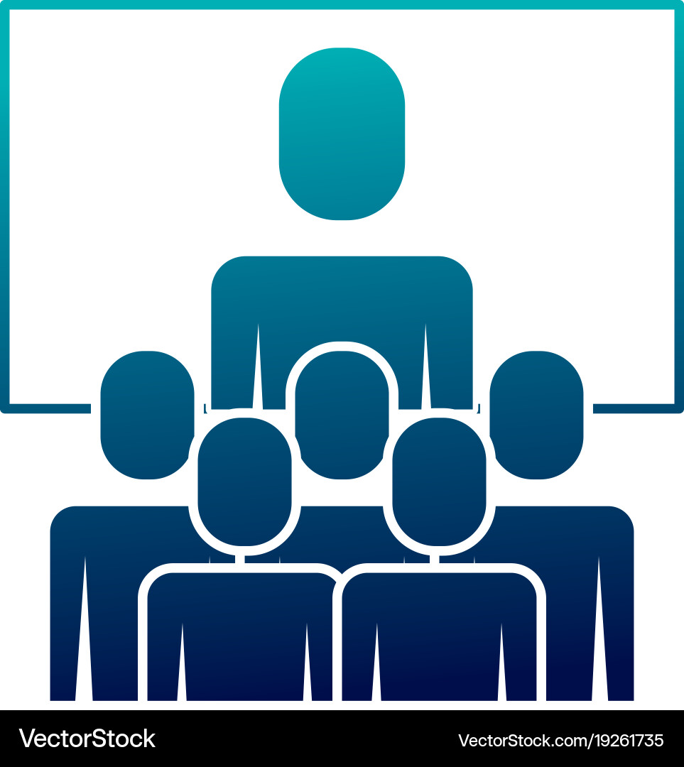 Business meeting manager group board Royalty Free Vector