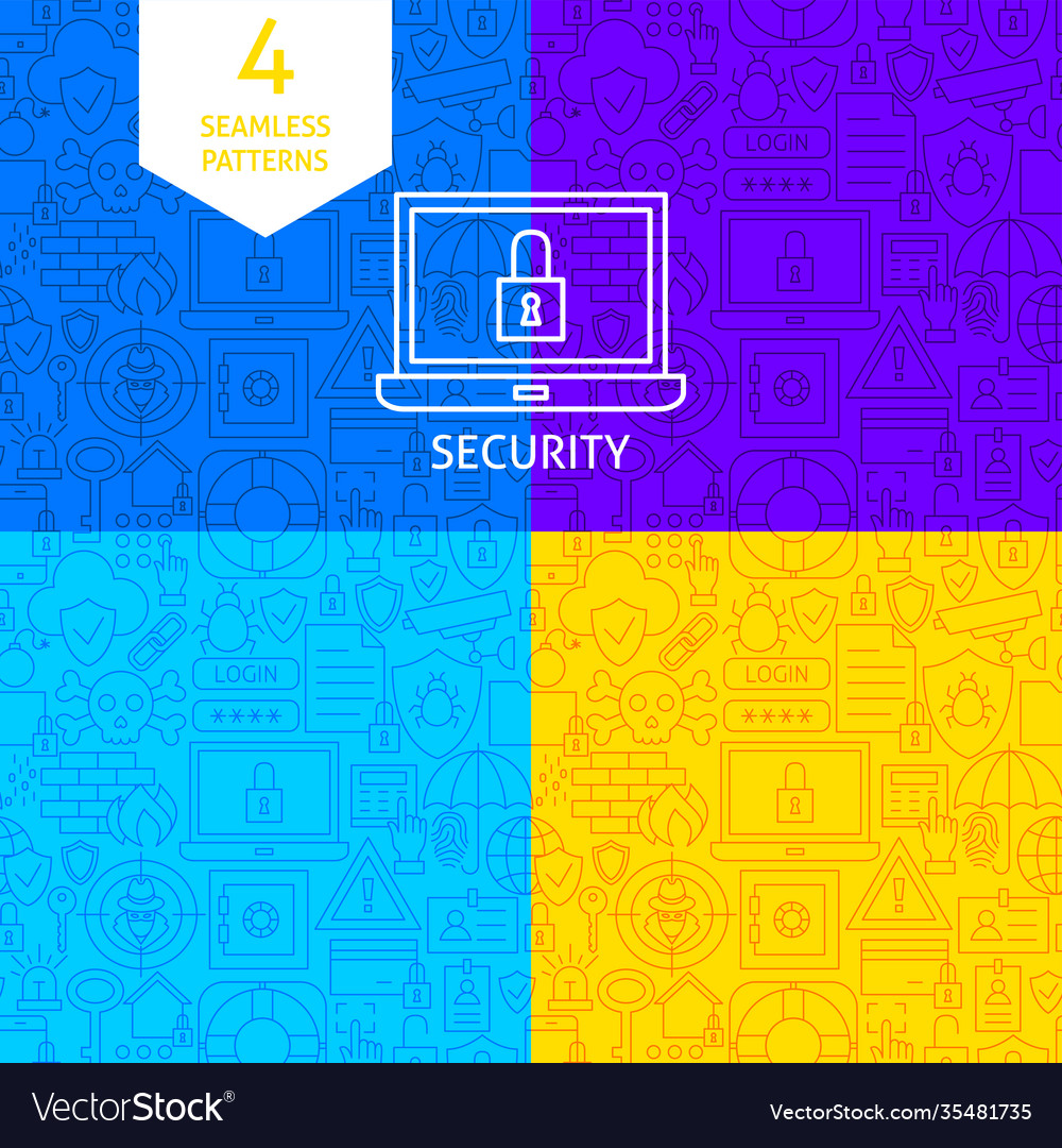 Line security patterns Royalty Free Vector Image