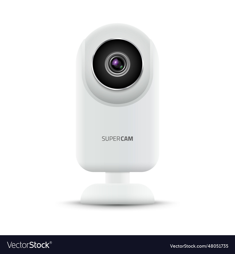 Realistic computer web camera video camera Vector Image