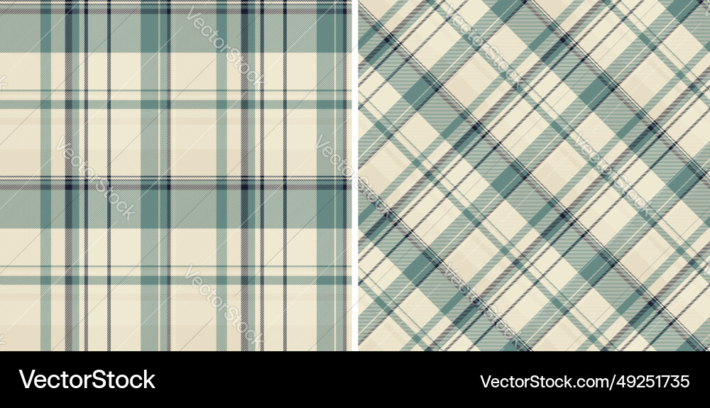 Tartan fabric pattern of check textile Royalty Free Vector