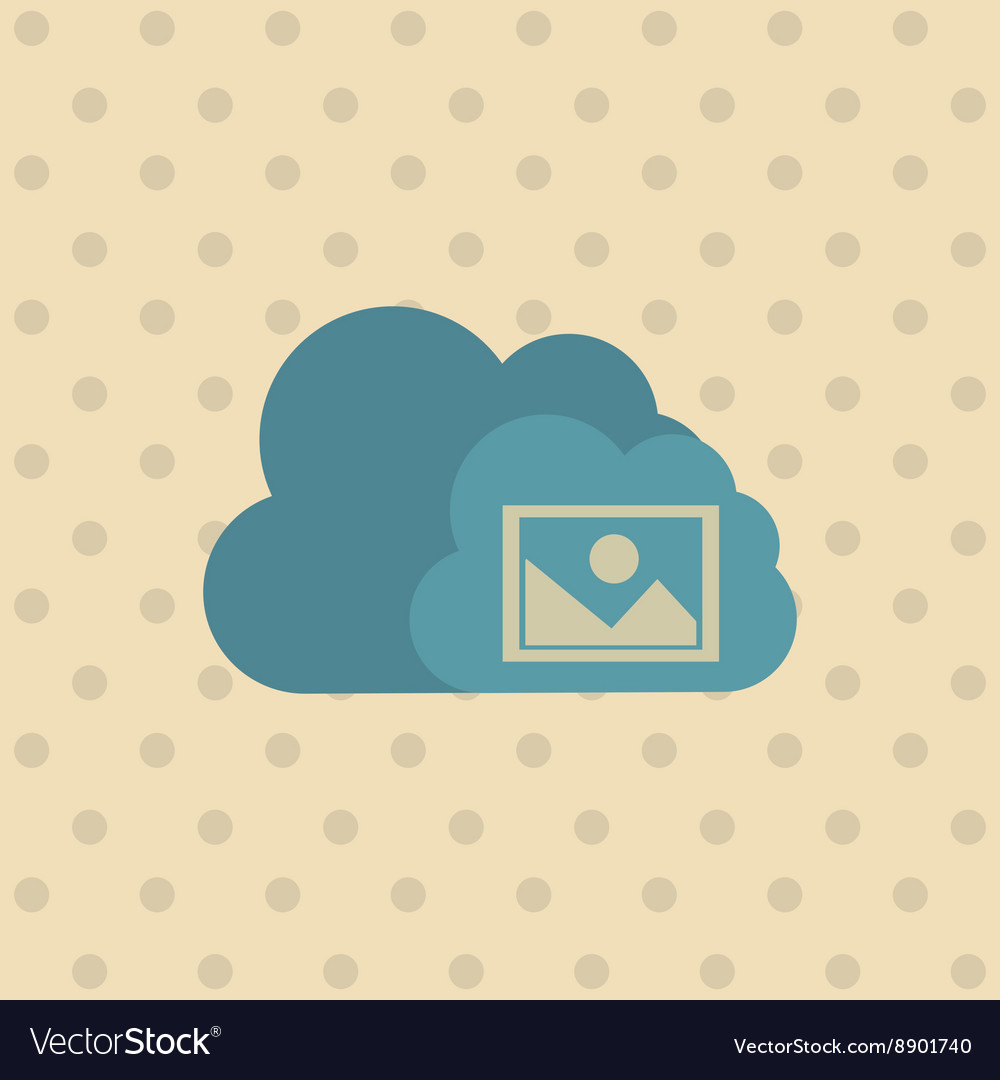 Cloud computing design Royalty Free Vector Image
