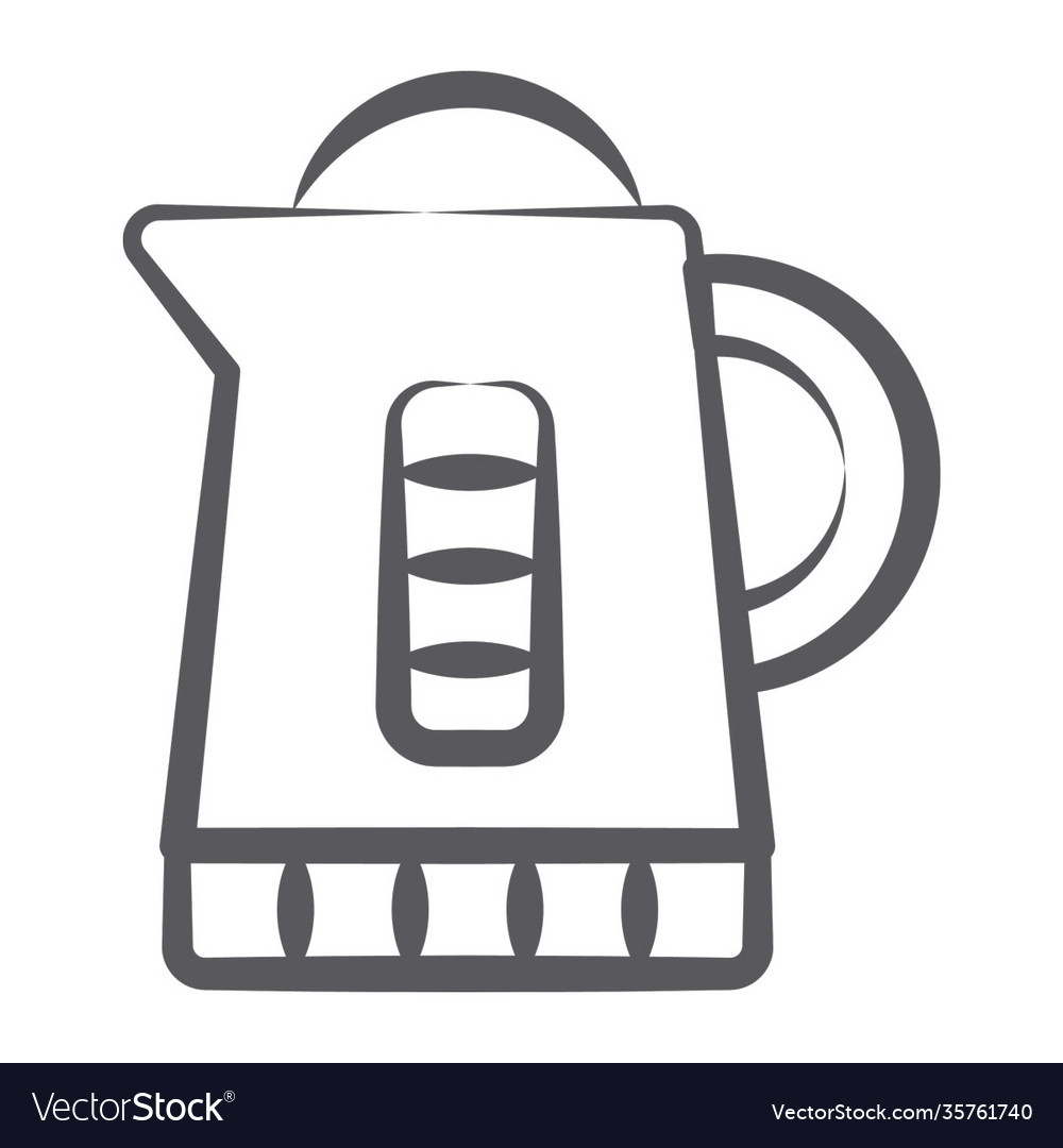 Electric kettle Royalty Free Vector Image - VectorStock