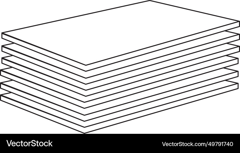 Gypsum board icon construction block sign Vector Image