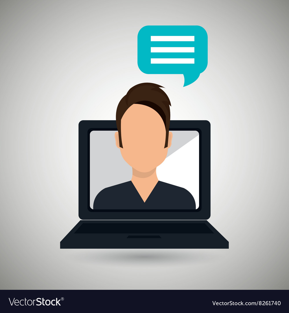 Portable computer design Royalty Free Vector Image