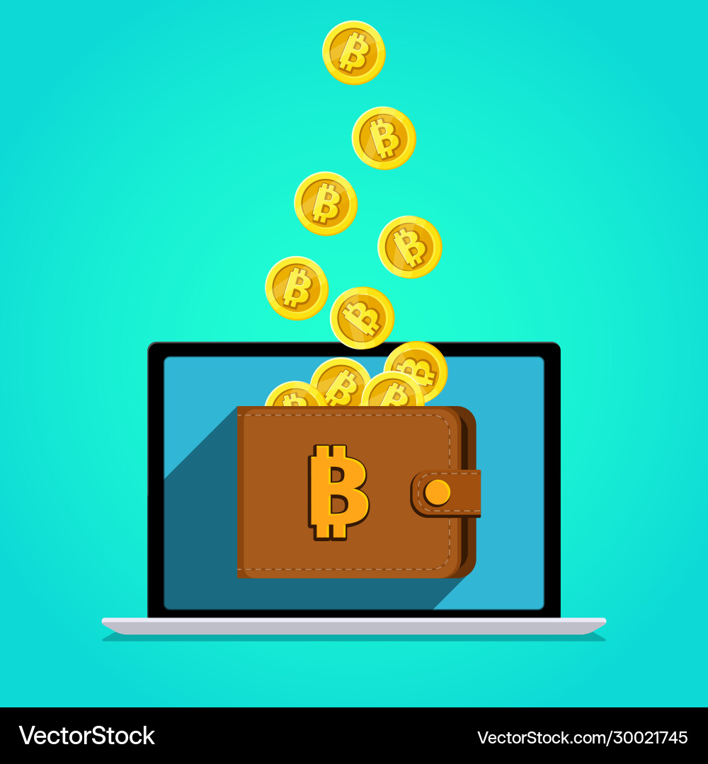 Concept digital currency Royalty Free Vector Image