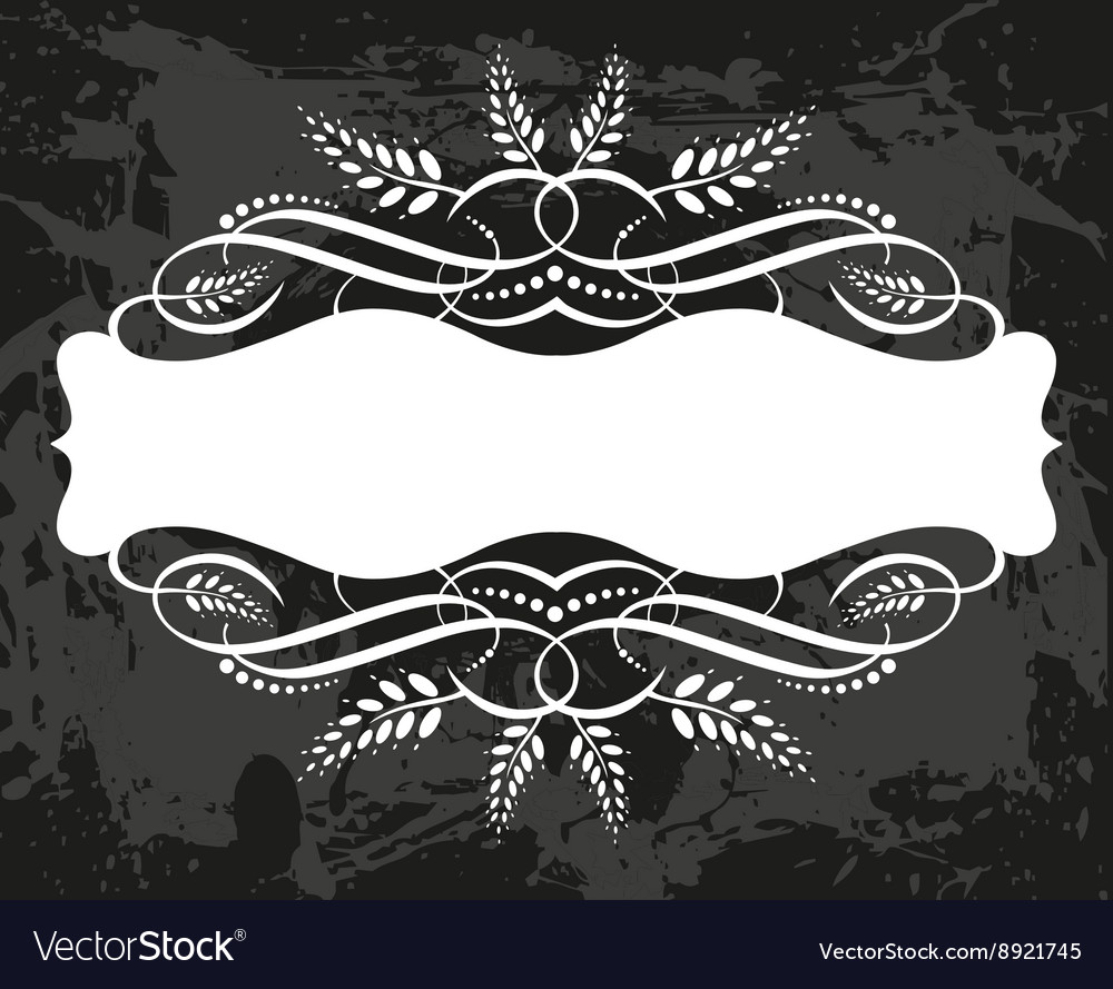 Decorative frame with pattern Royalty Free Vector Image