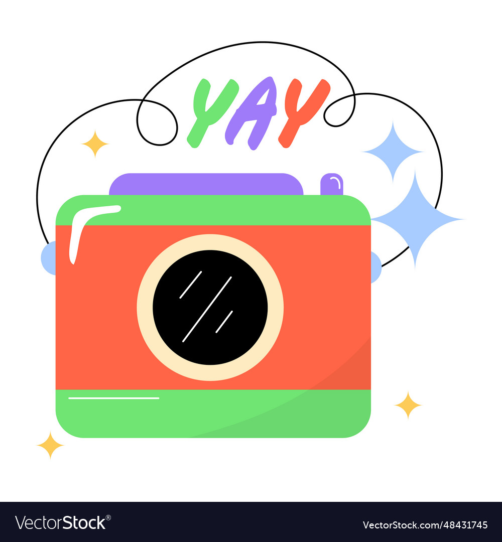 Digital camera Royalty Free Vector Image - VectorStock