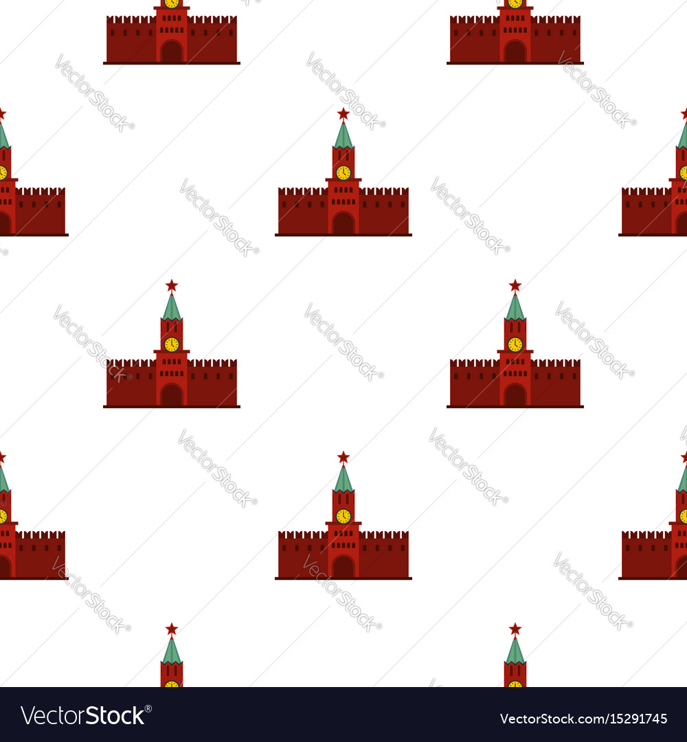 Kremlin pattern flat Royalty Free Vector Image
