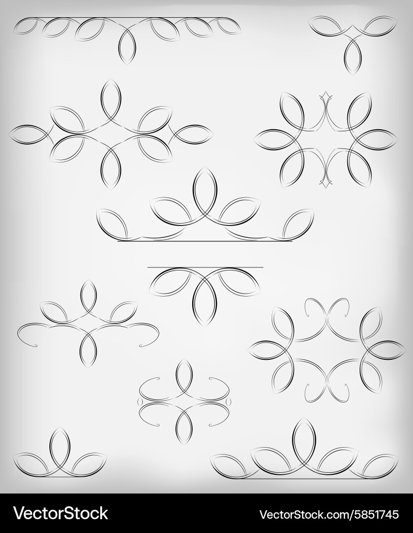 Set a lot of design elements and page Royalty Free Vector