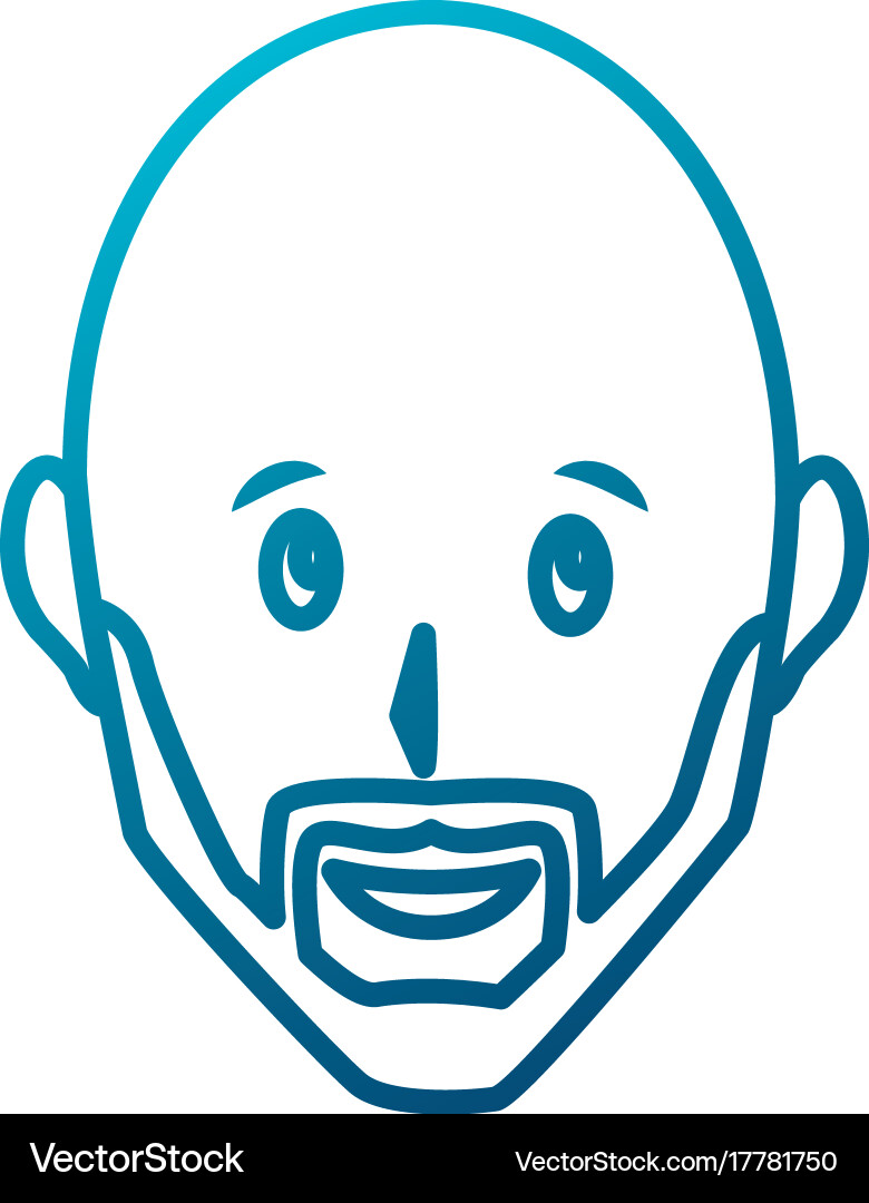 Adult man smiling Royalty Free Vector Image - VectorStock
