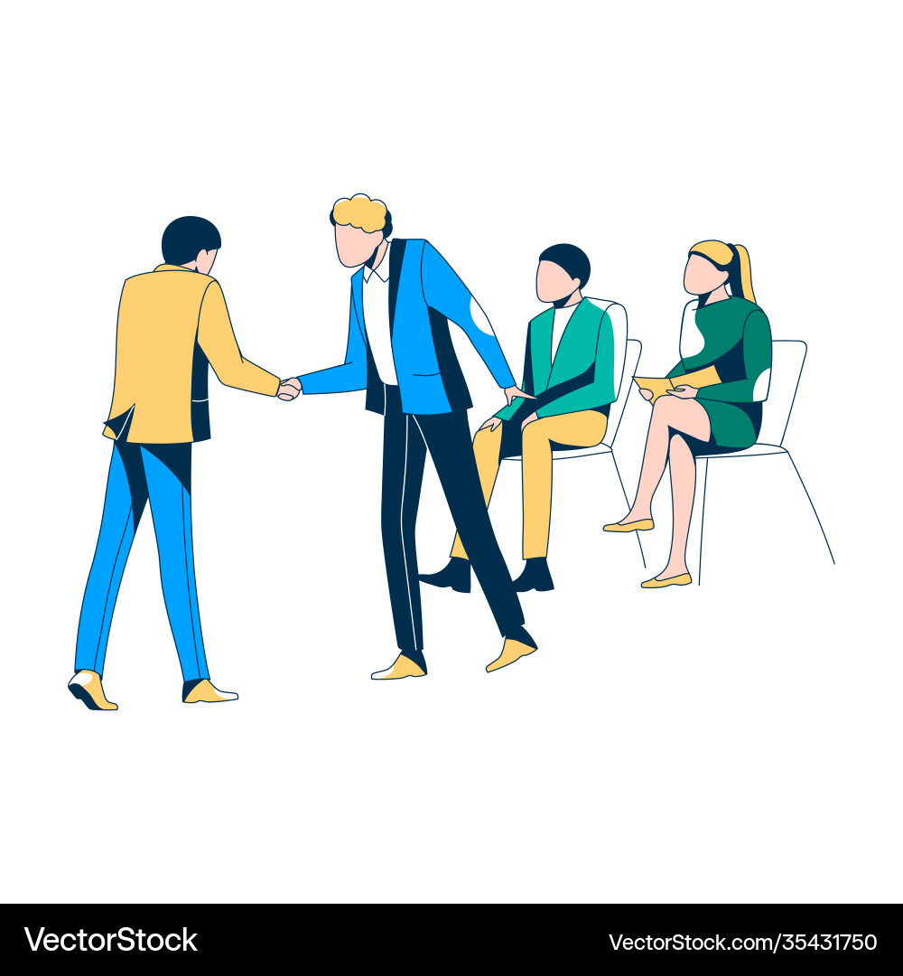 Business meeting concept Royalty Free Vector Image