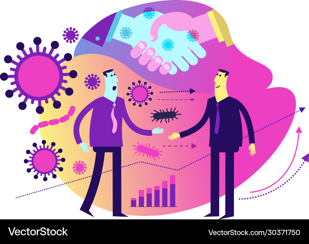 Flat medical epidemic Royalty Free Vector Image