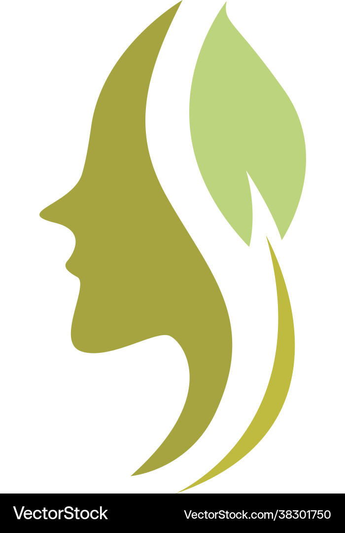 Natural beauty logo Royalty Free Vector Image - VectorStock