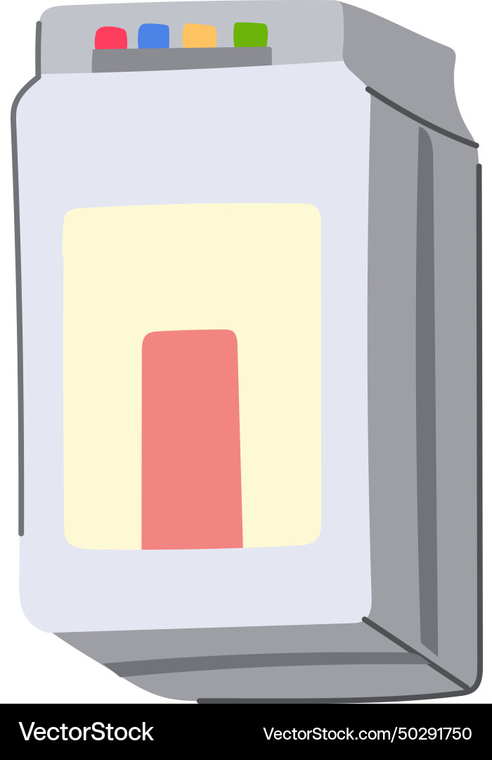 Printer ink cartridge cartoon Royalty Free Vector Image