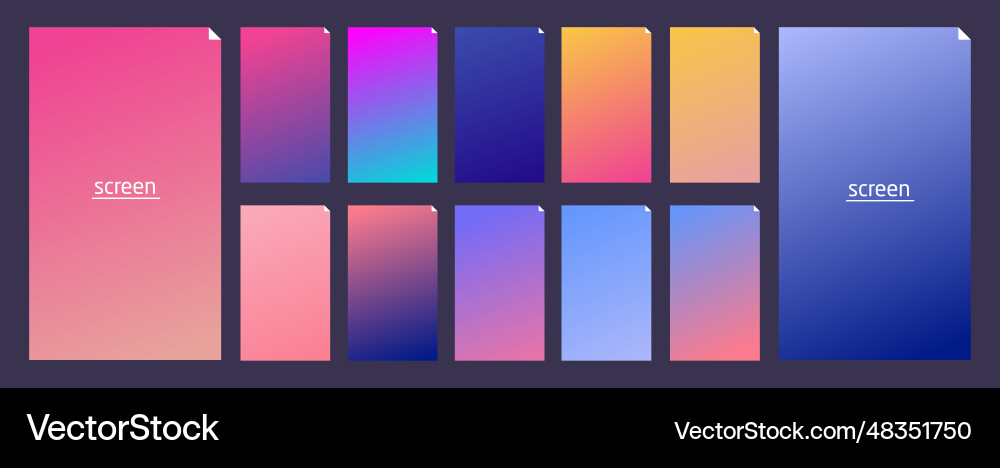 Vibrant and soft pastel gradient smooth color Vector Image