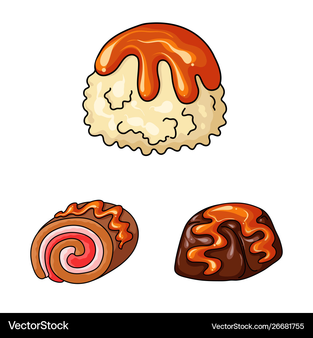 Dessert and sweet symbol Royalty Free Vector Image