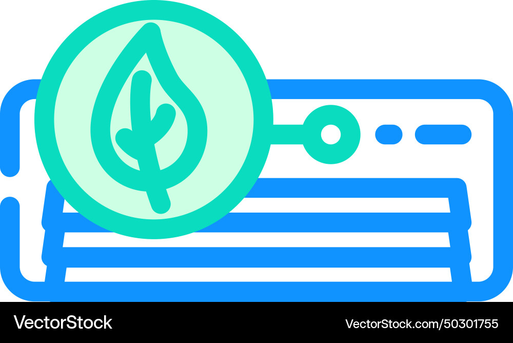 Eco friendly hvac color icon Royalty Free Vector Image