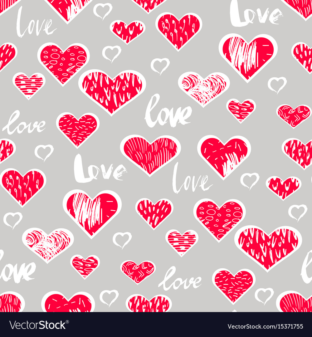 Hearts pattern Royalty Free Vector Image - VectorStock