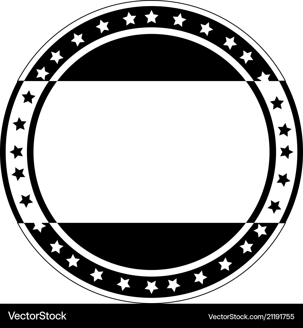 Isolated monochrome american emblem Royalty Free Vector