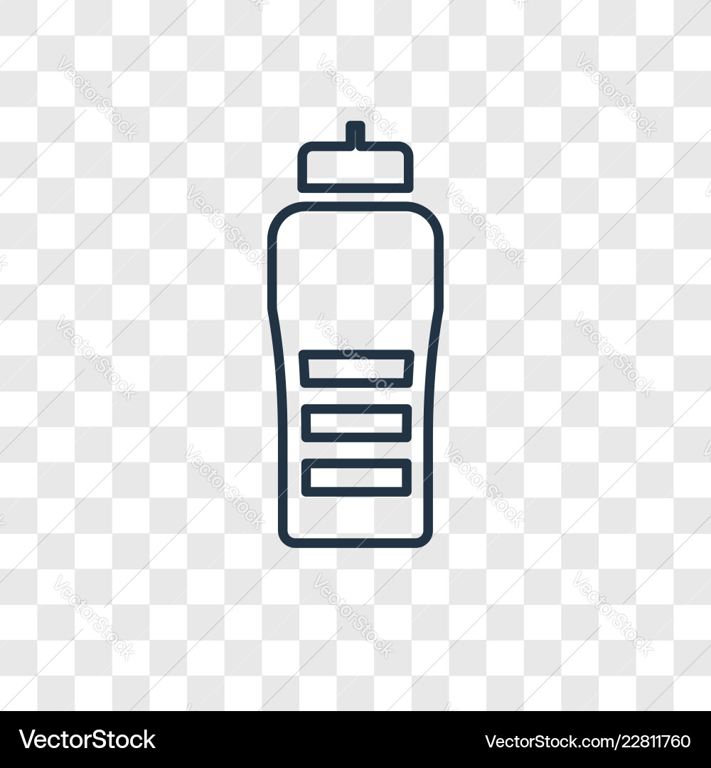 Bottle concept linear icon isolated Royalty Free Vector