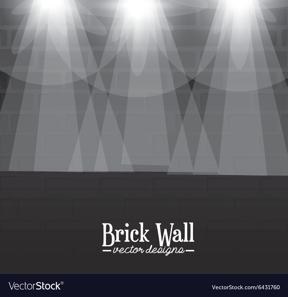 Brick wall design Royalty Free Vector Image - VectorStock