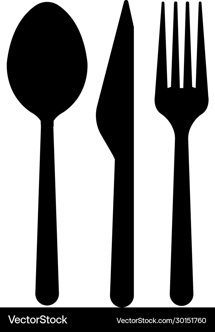 Cutlery graphic design template isolated Vector Image