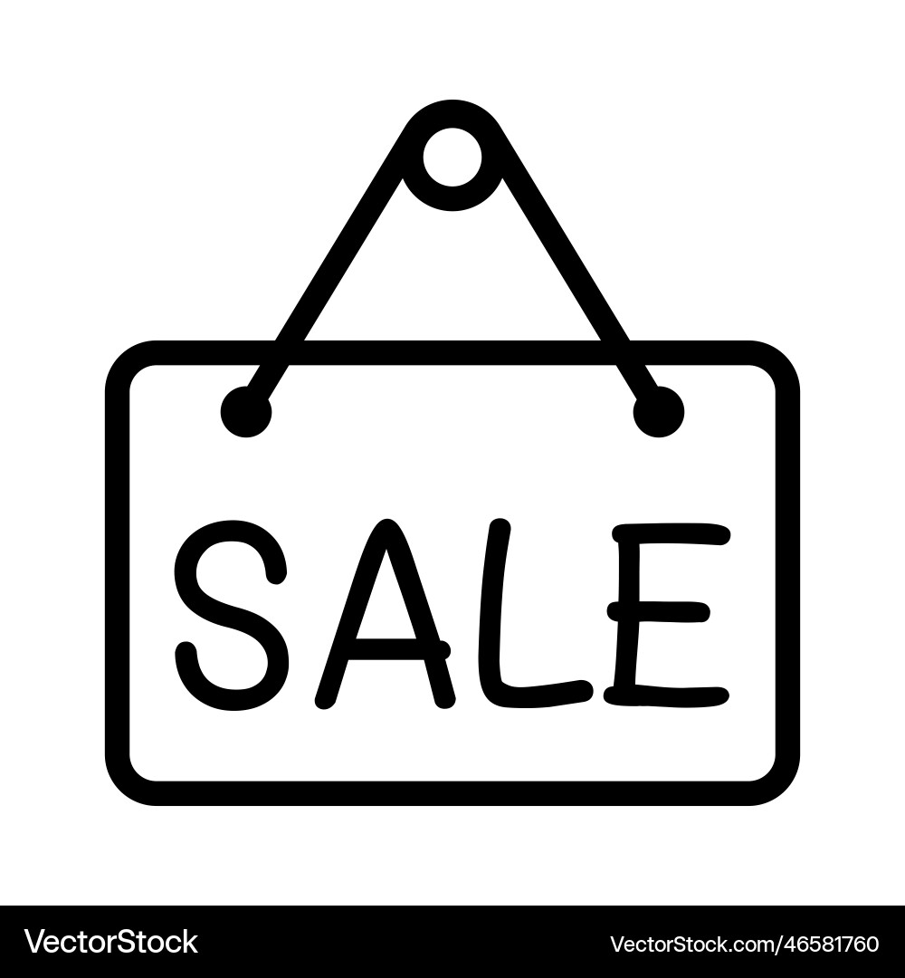 Sale sign icon Royalty Free Vector Image - VectorStock
