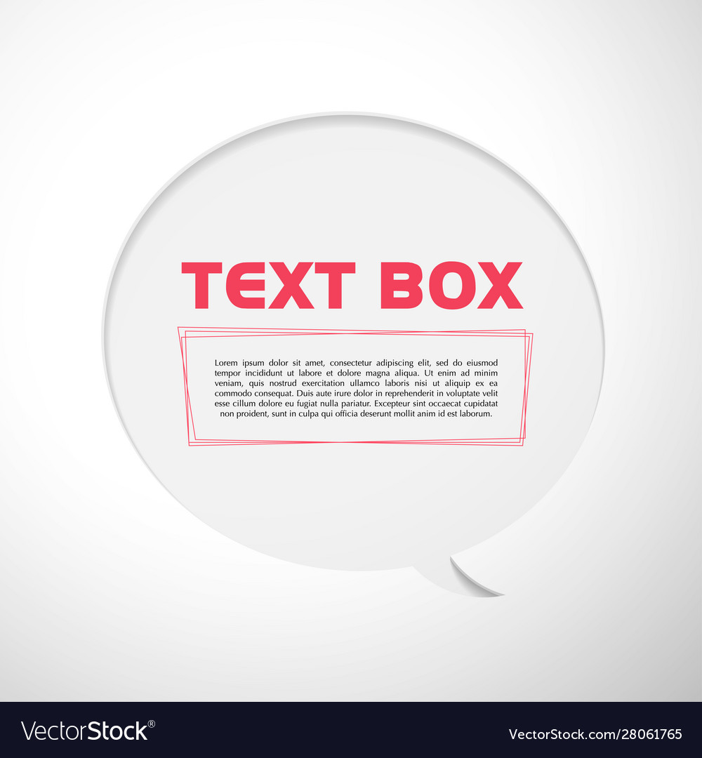 Conversation box and text message flat isolated Vector Image