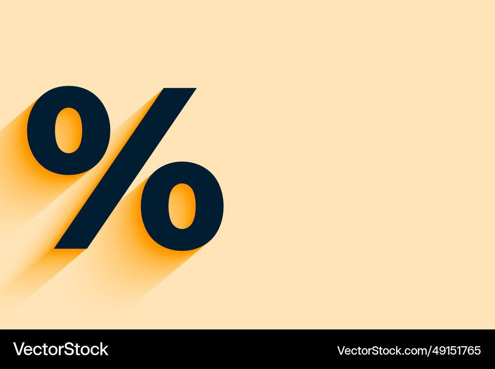 Eye-catching percentage sign background Royalty Free Vector