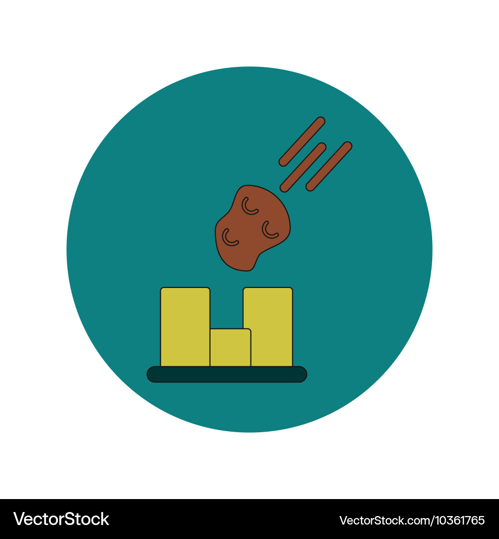 In flat design of space Royalty Free Vector Image