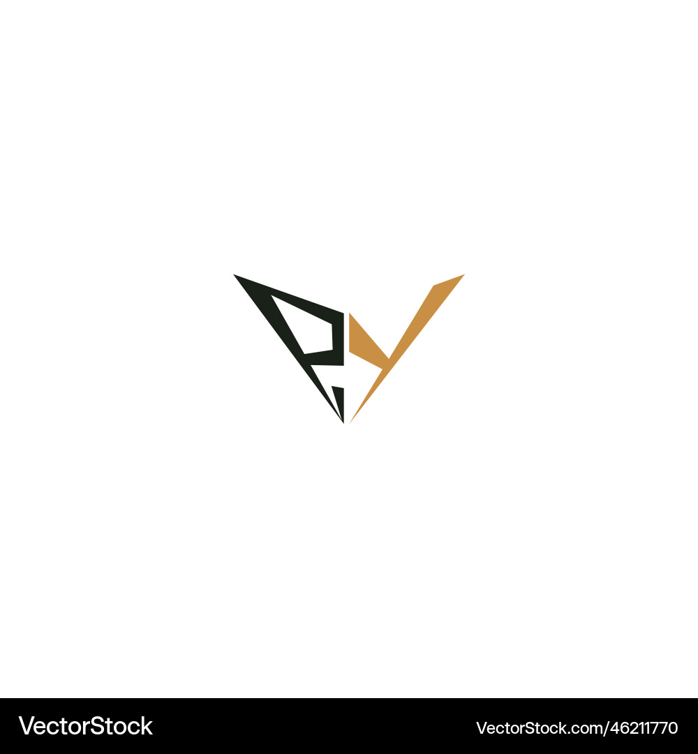 Alphabet letters initials logo ey ye e and y Vector Image