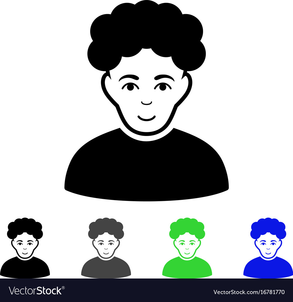 Brunet man flat icon Royalty Free Vector Image Brunet man flat icon Royalty Free Vector Image