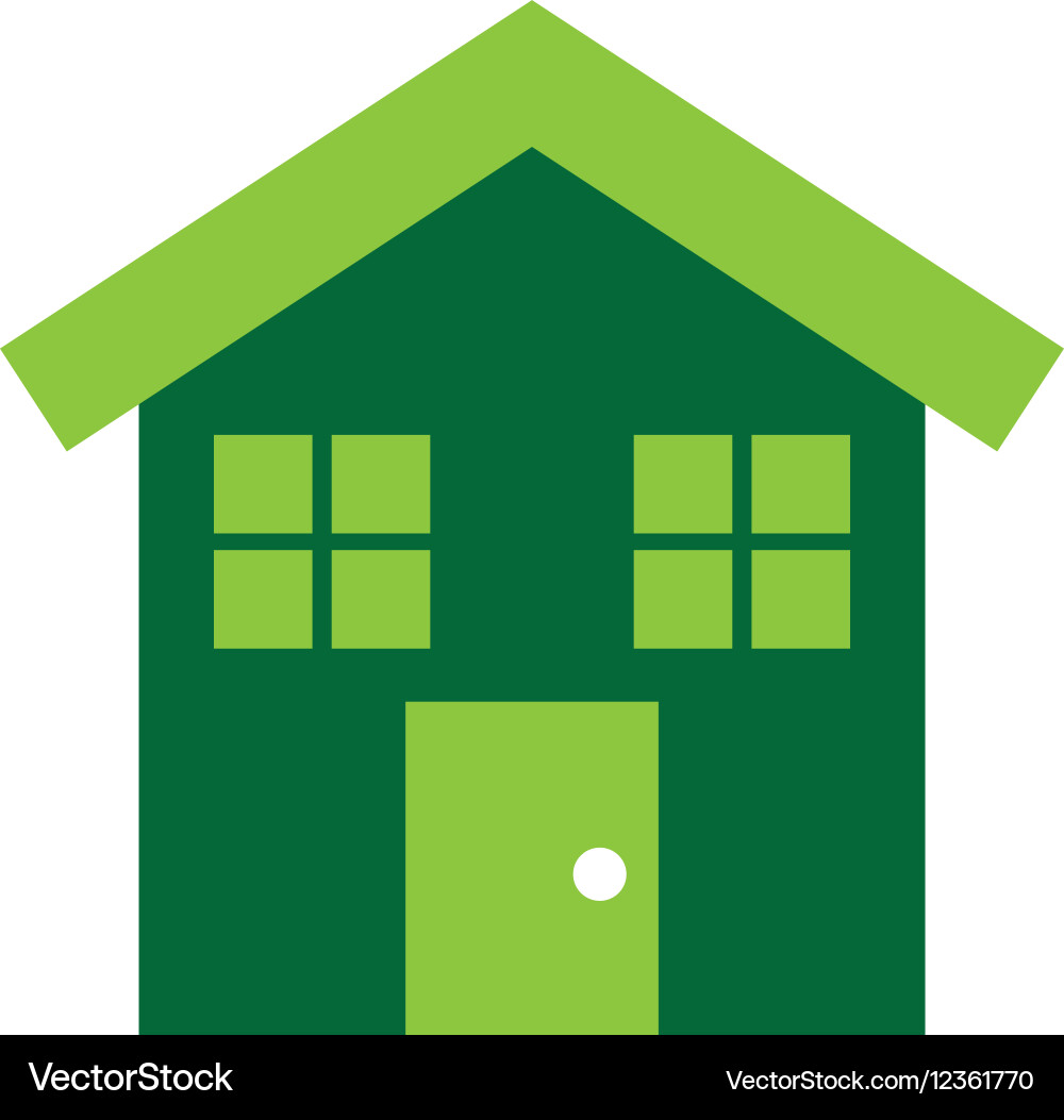 House exterior isolated icon Royalty Free Vector Image