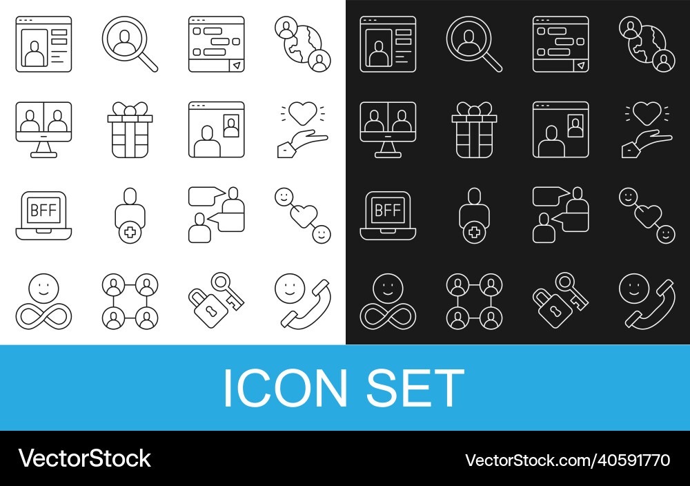 Set line incoming call on mobile romantic Vector Image