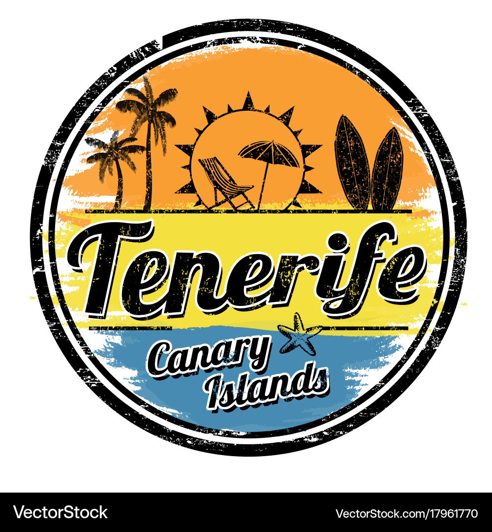 Tenerife sign or stamp Royalty Free Vector Image