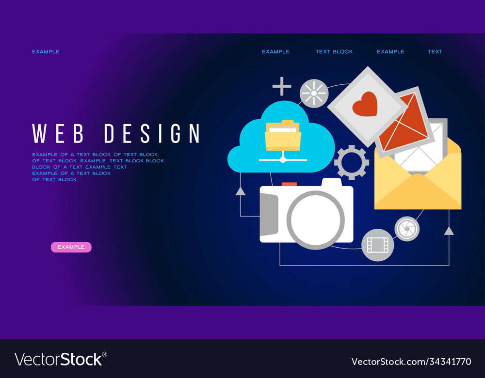 User experience web development Royalty Free Vector Image