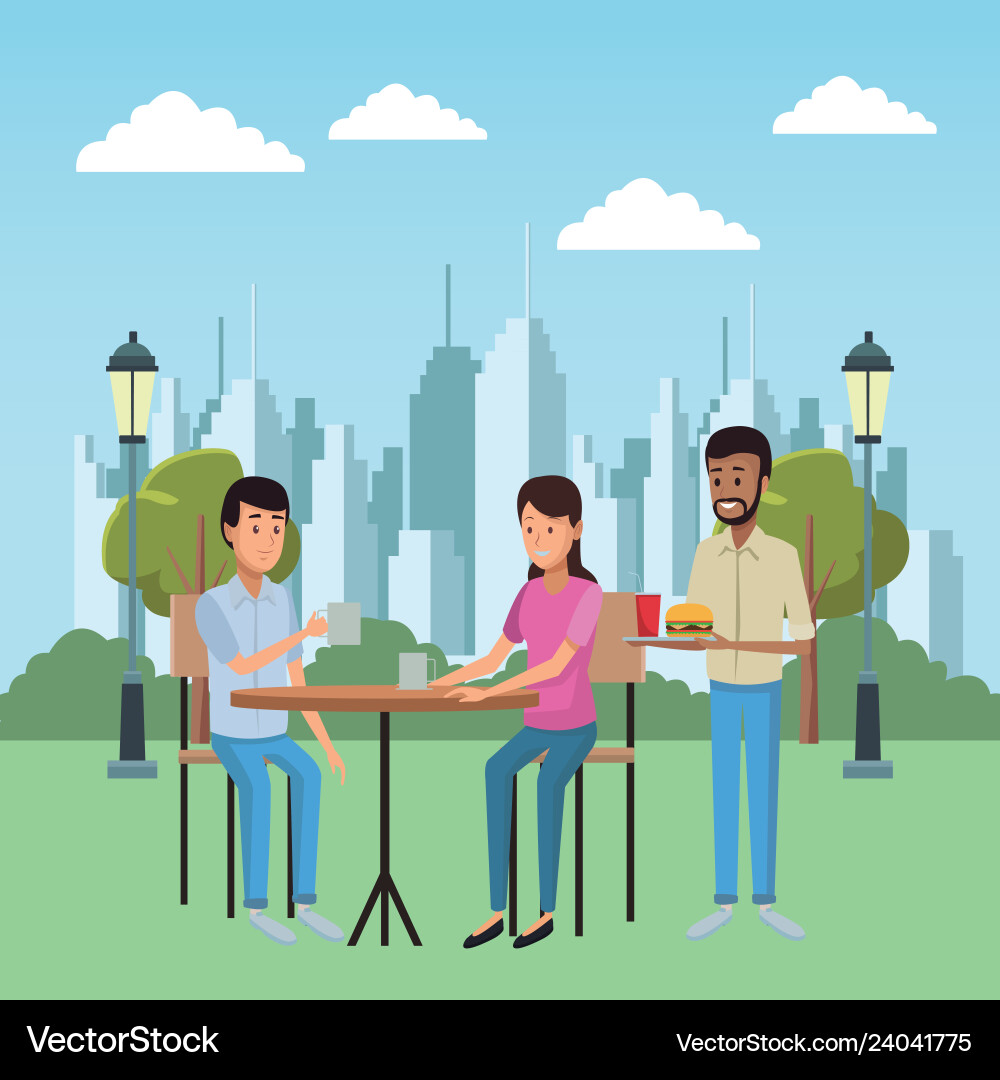 Friends people cartoon Royalty Free Vector Image