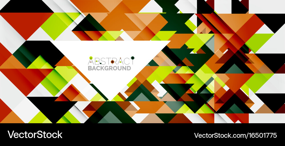 Triangle pattern design background Royalty Free Vector Image