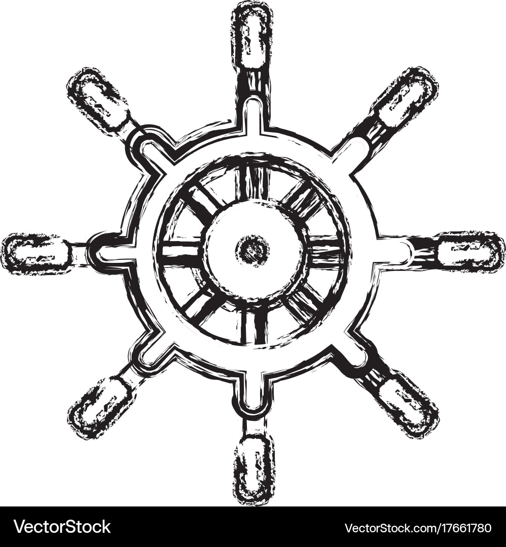 Boat ship wheel Royalty Free Vector Image - VectorStock