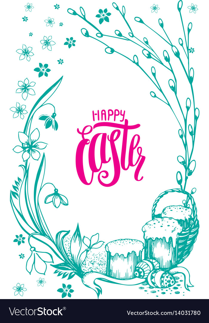 Easter background Royalty Free Vector Image - VectorStock