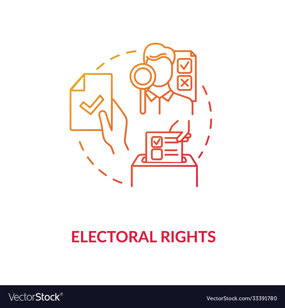 Electoral rights concept icon Royalty Free Vector Image Electoral rights concept icon Royalty Free Vector Image