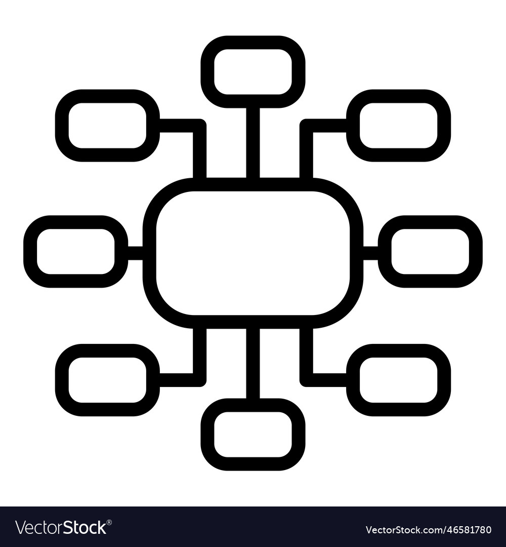 Mind map icon Royalty Free Vector Image - VectorStock