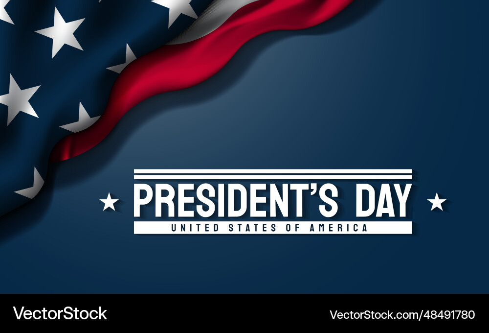 Presidents day background design Royalty Free Vector Image