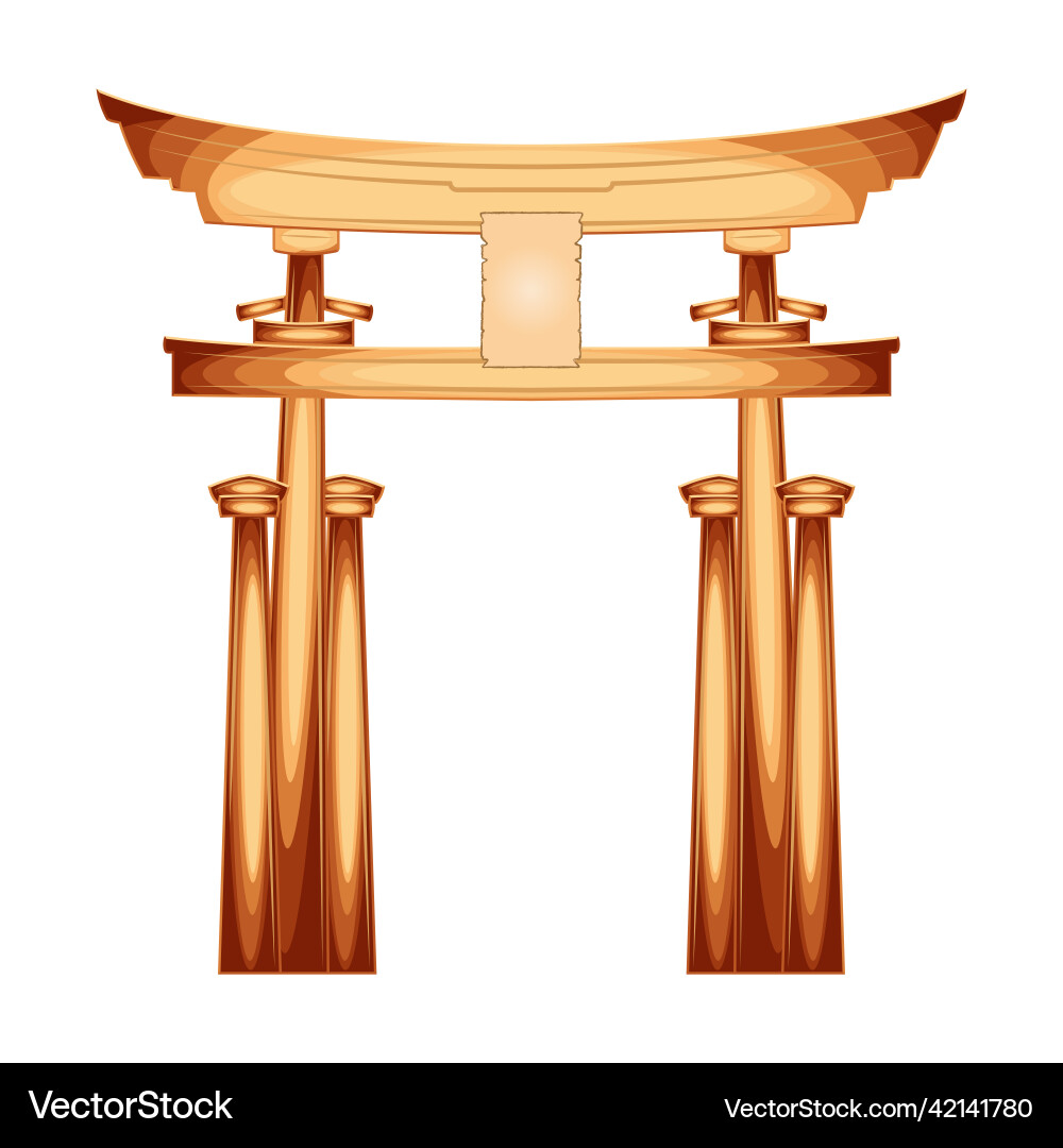 Torii 0002 Royalty Free Vector Image - VectorStock