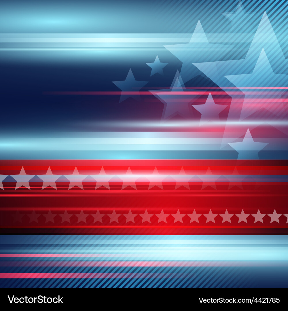 American independence day striped red and Vector Image