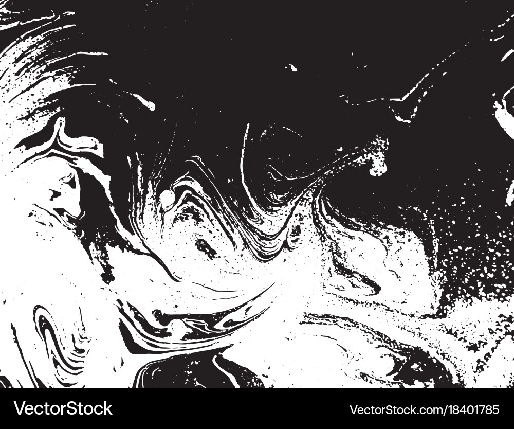 Black and white liquid texture watercolor hand Vector Image